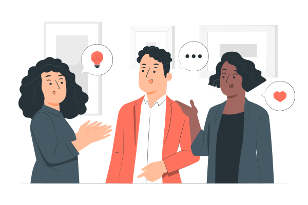 Group Of People Talking