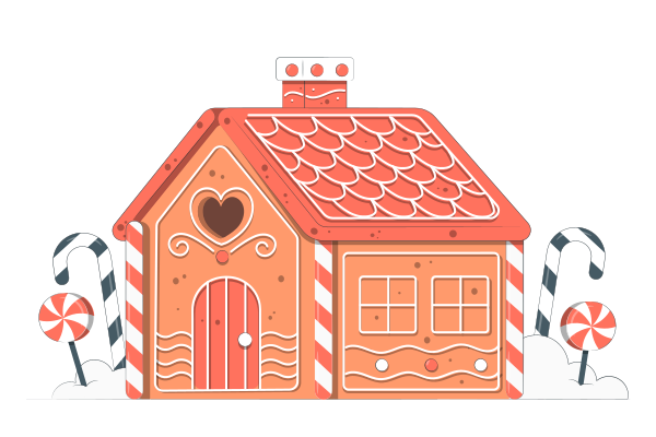 Animated Gingerbread House